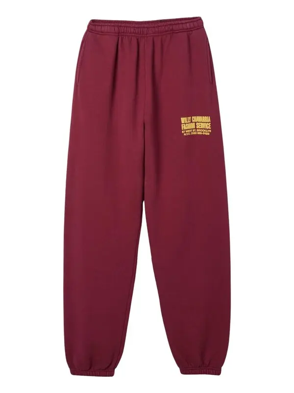 WILLY CHAVARRIA Fashion Services Buffalo Sweatpant 'bordeaux - Purple
