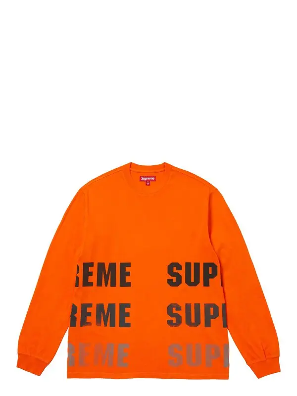 Supreme Reflective Long-sleeve Top - Orange