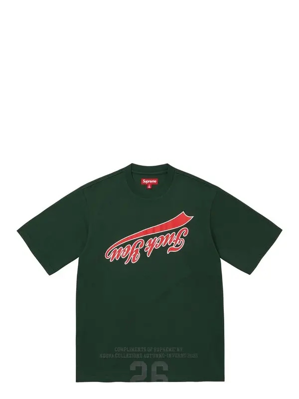 Supreme Cracked Flipped Short-sleeve Top 'dark - Green