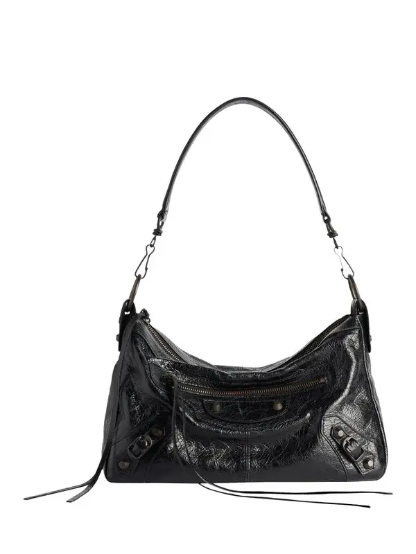 Balenciaga Le City Moto Small Bag - Black