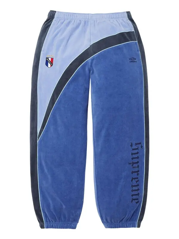 Supreme X Umbro Velour Track Pant - Blue