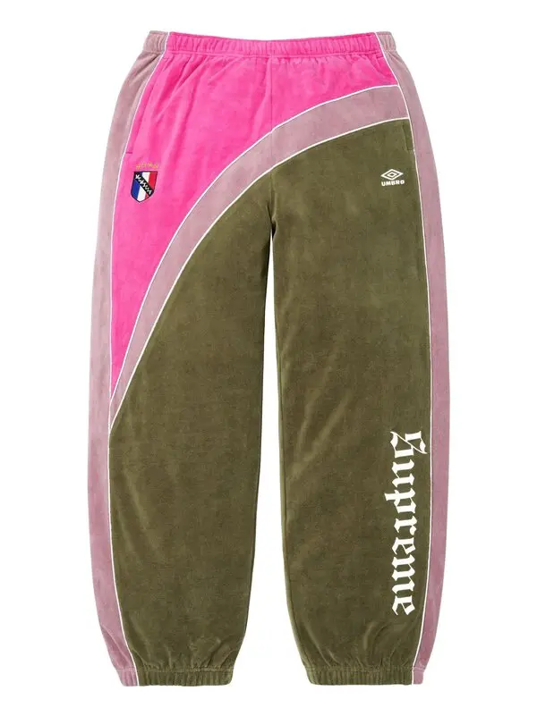 Supreme X Umbro Velour Track Pant 'olive - Green