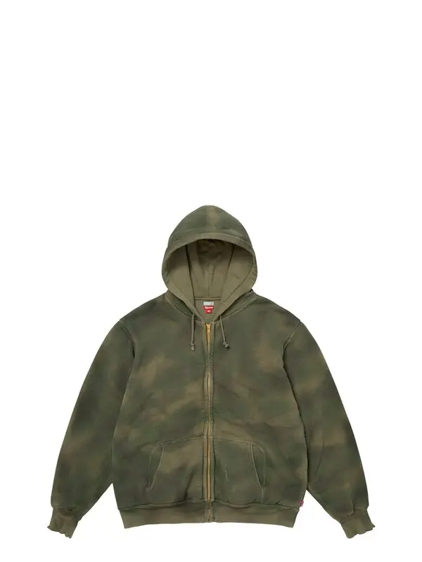 Supreme X A.presse Vintage Zip Up Hooded Sweatshirt 'camo - Green