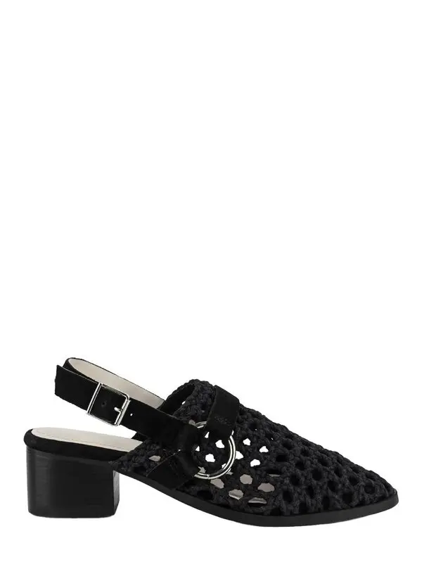 RAG & CO Rosalie Block Heeled Sandal In By - Black