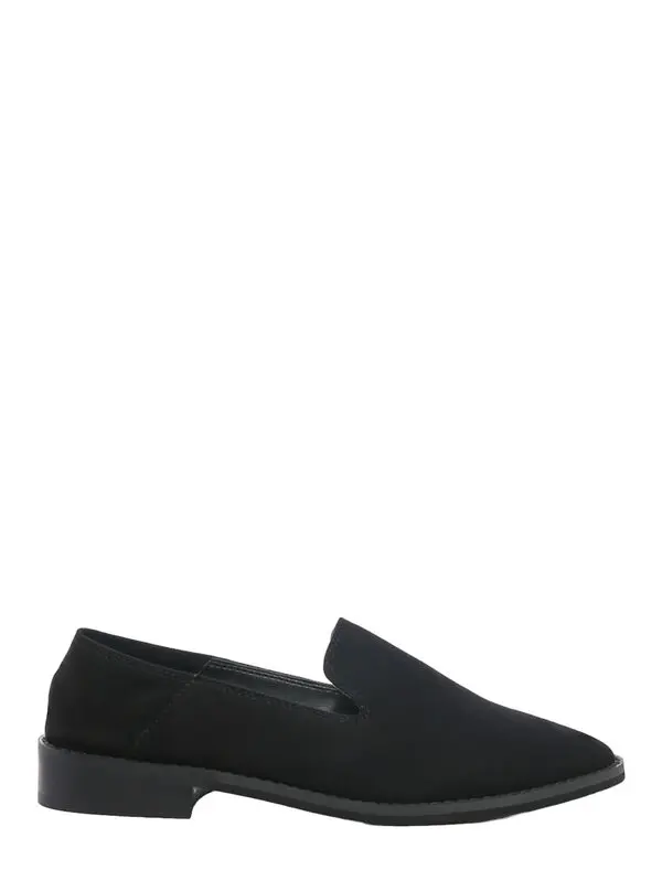 RAG & CO Oliwia Classic Suede Loafers By - Black