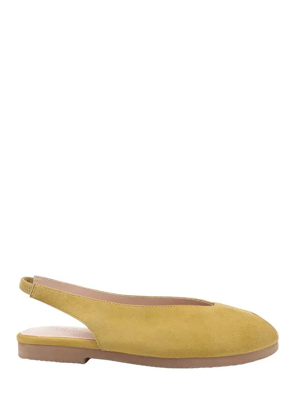 RAG & CO Gretchen Mustard Slingback Flat Sandals By - Yellow