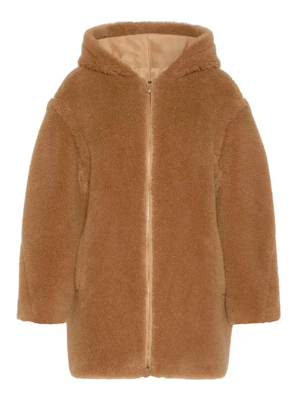 Max Mara Teddy Fabric Coat - Camel