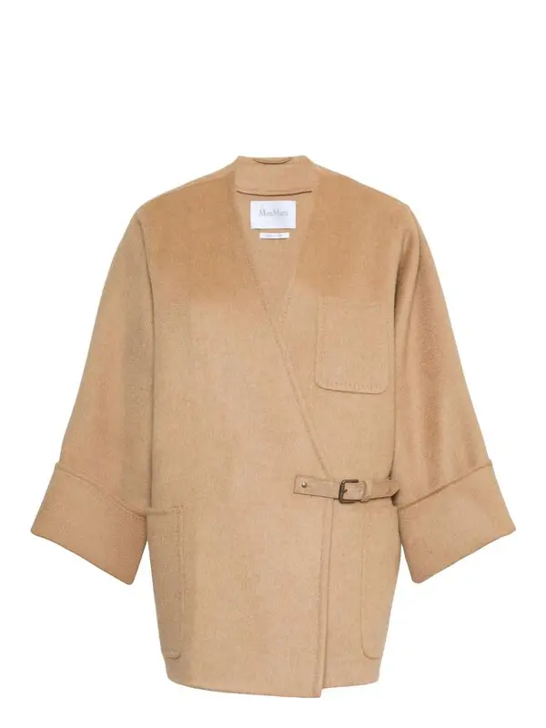 Max Mara And Mohair Cardigan Coat - Camel