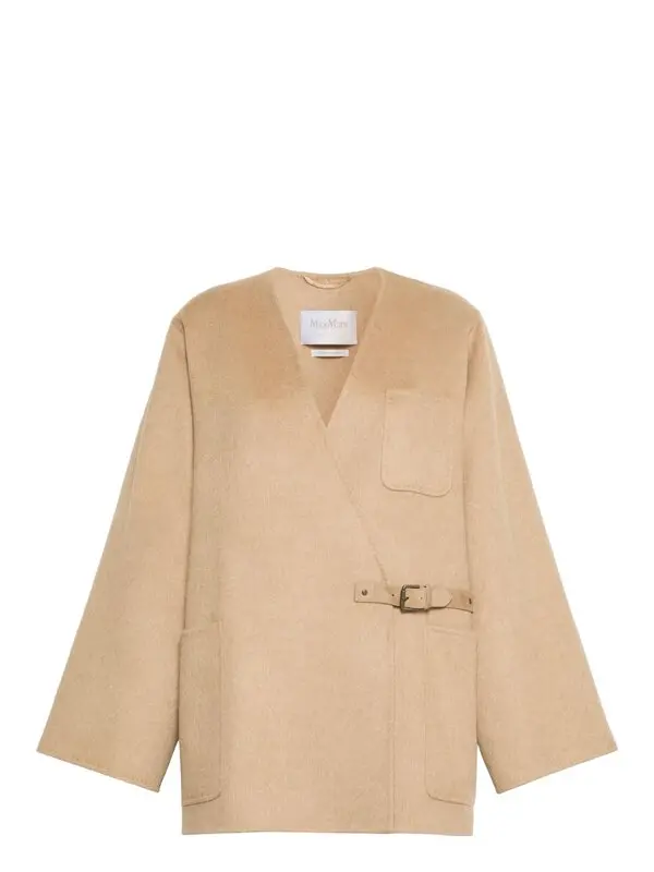 Max Mara And Mohair Cardigan Coat - Camel
