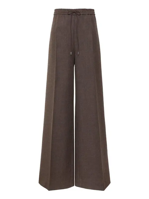 Max Mara Batavia Wool Trousers - Mud
