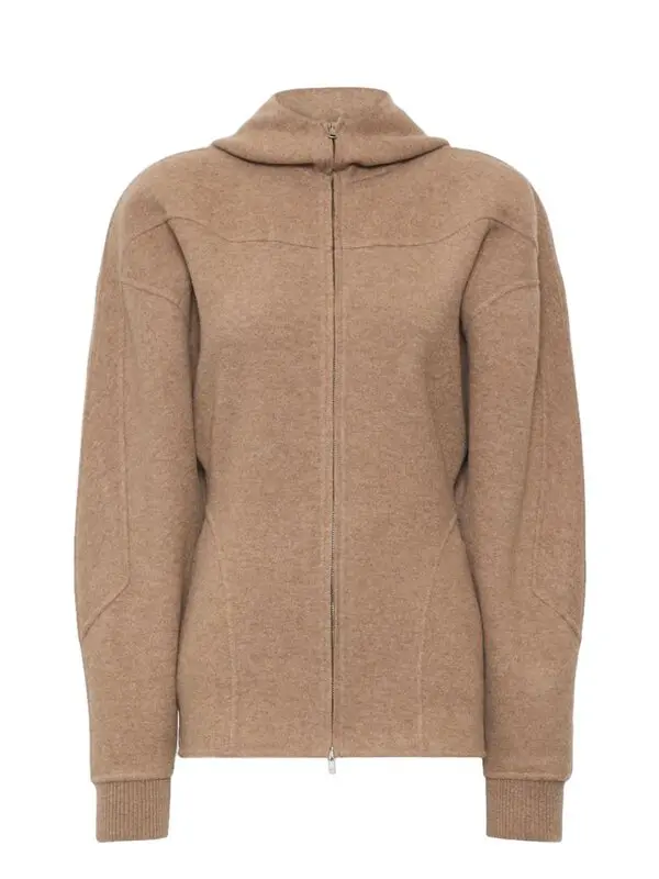 Max Mara Wool And Cashmere Jersey Sweatshirt - Beige