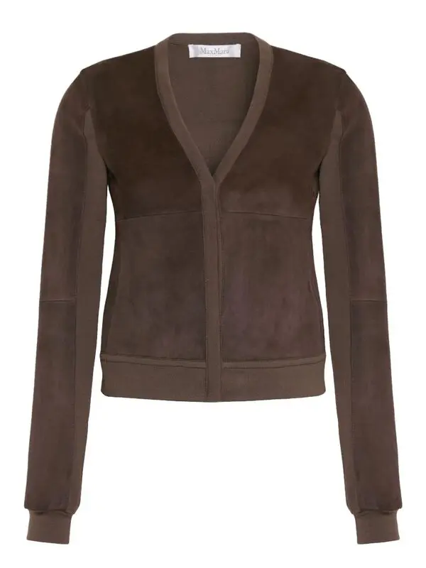 Max Mara Wool Jersey Cardigan - Mud