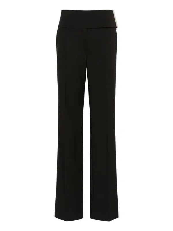 Max Mara Stretch Wool Trousers - Black