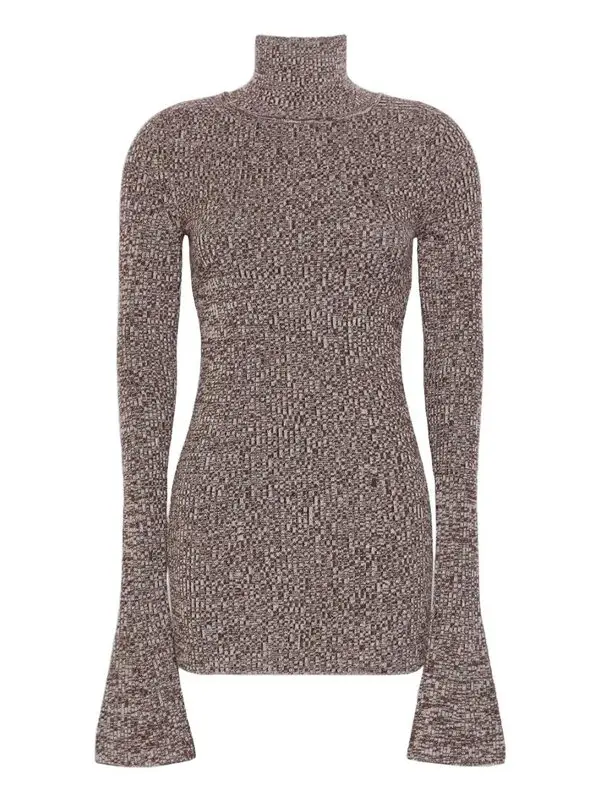 Max Mara Slim Stretch Wool Sweater - Chocolate
