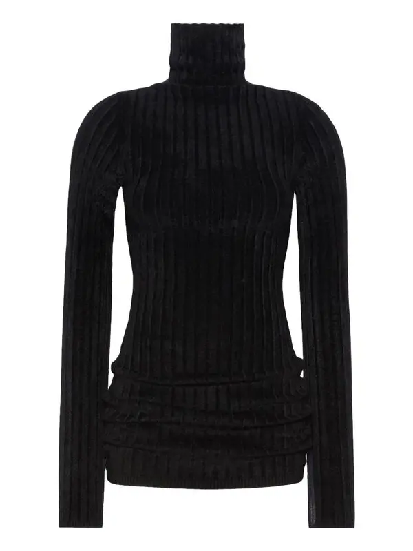 Max Mara Stretch Wool Sweater - Black