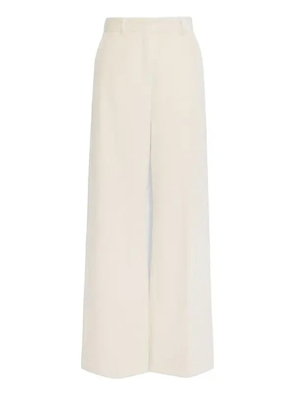 Max Mara Cotton Velvet Trousers - Ivory