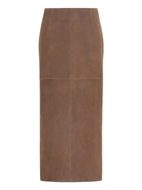 Max Mara Suede Skirt - Brown