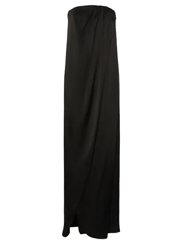 Max Mara Envers Satin Bustier Dress - Black