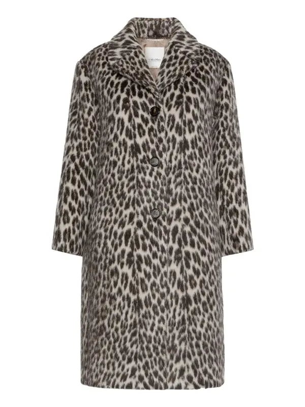 Max Mara Soft-textured Jacquard Coat - Ecru