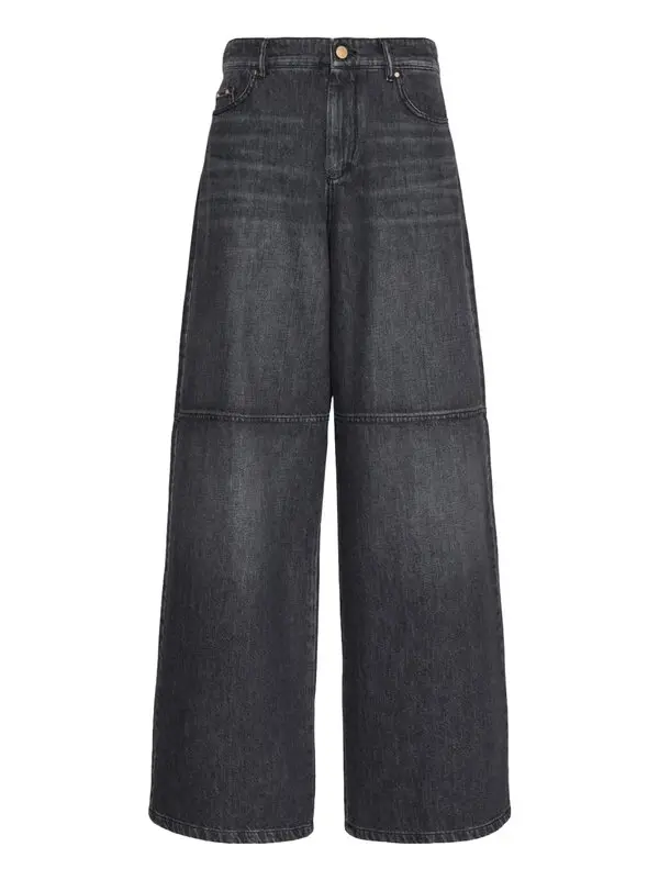 Max Mara Straight-fit Cotton Denim Jeans - Black