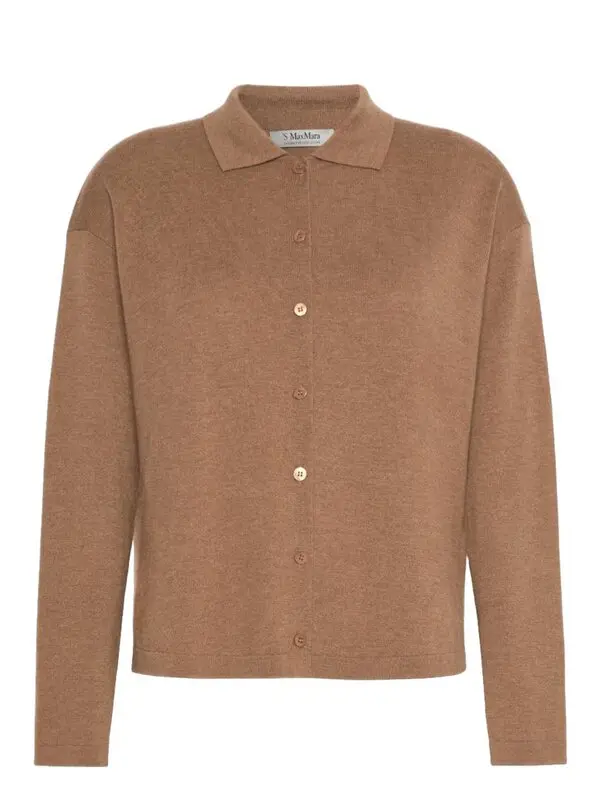 Max Mara Wool Yarn Cardigan - Camel