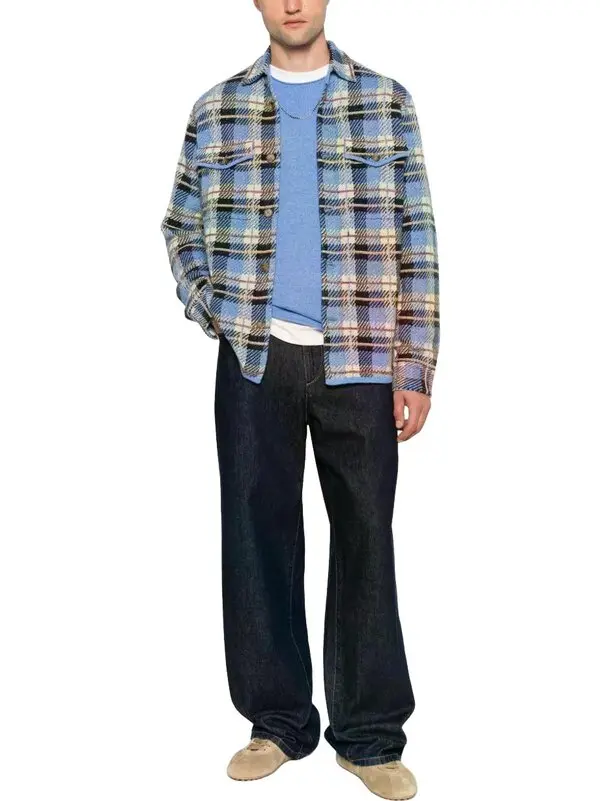 Guest In Residence Curved-hem Sweater - Blue