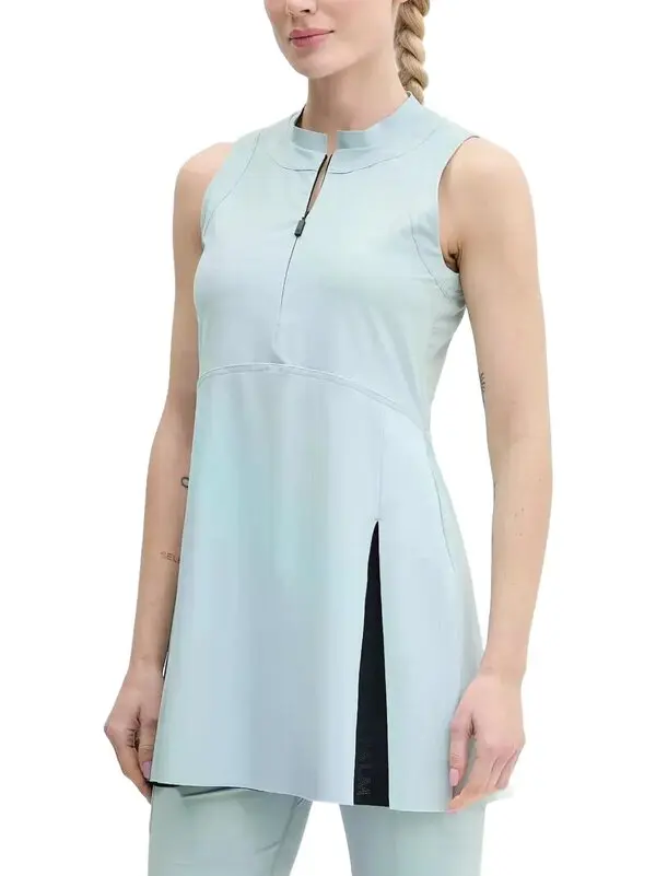 SPORTALM Zip-up Sleeveless Mini Dress - Blue