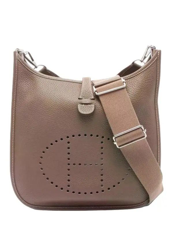 Hermès 2021 Pm Evelyn 3 Troyes Shoulder Bag - Brown