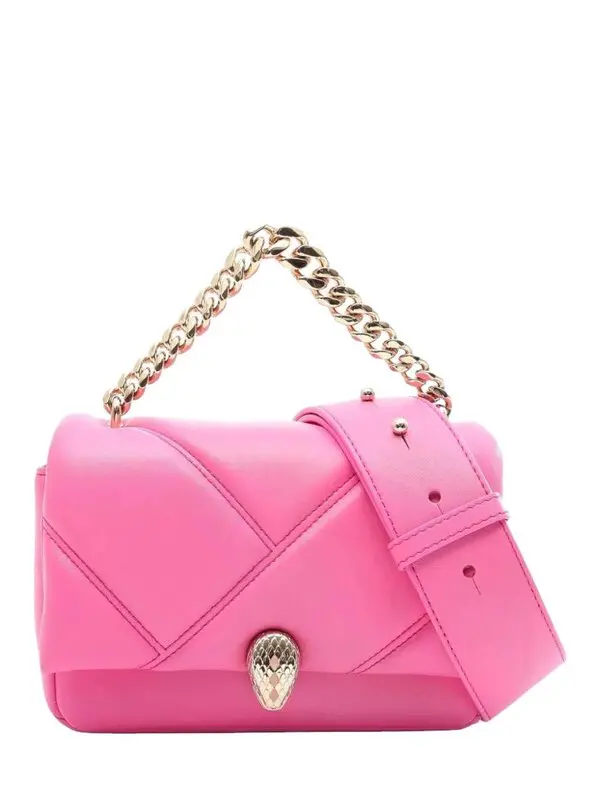 BVLGARI 2010s Serpenti Cabochon Chain Tote Bag - Pink