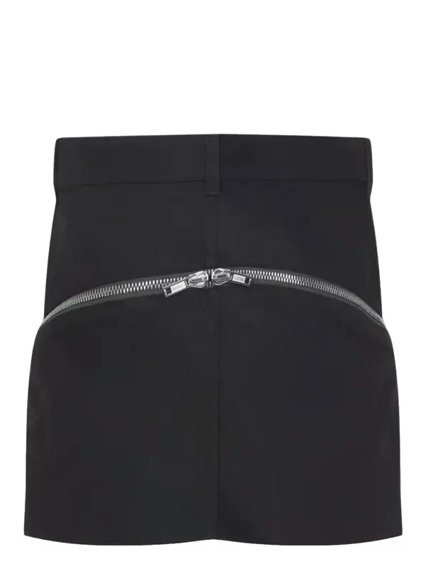 Rick Owens Bolan Banana Zip-detail Mini Skirt - Black