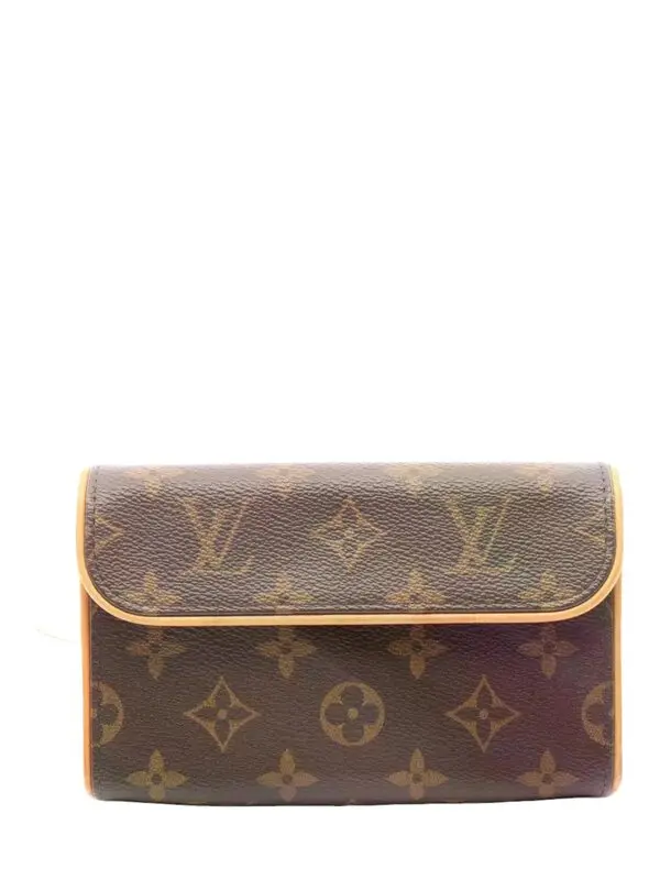 LOUIS VUITTON 2004 Pochette Florentine Monogram Belt Bag - Brown