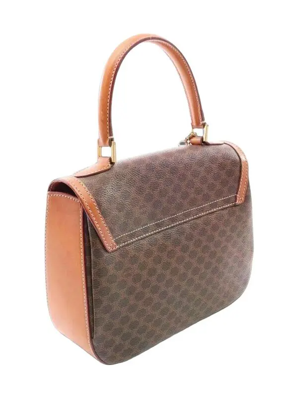 Celine 2000s Macadam Turn-lock Tote Bag - Brown
