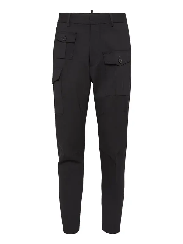 Dsquared2 Chic Urban Sexy Cargo Pant - Black
