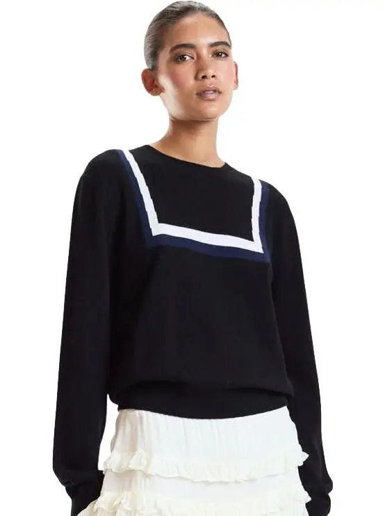 Cynthia Rowley Eastport Knit Pullover - Black