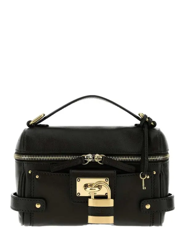 Chloé Leather Vanity Handbag - Black