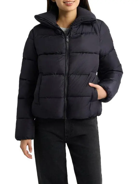 SAVE THE DUCK Soy Water Resistant Puffer Jacket - Black