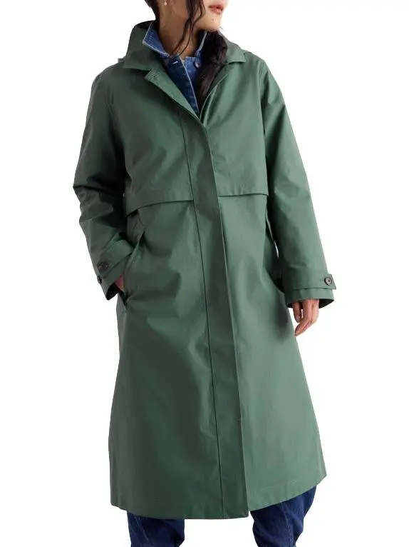 SEASALT CORNWALL Sea Lights Waterproof Trench Coat - Light Coppice