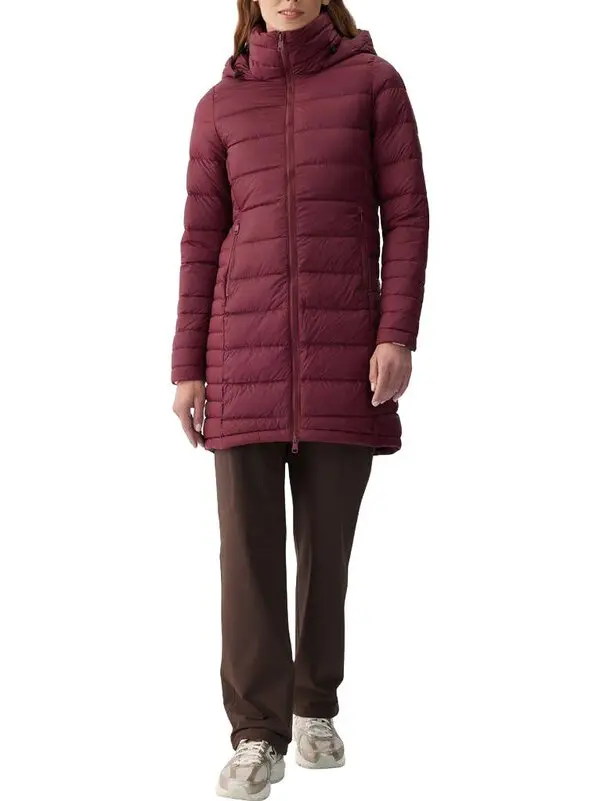LOLE Clara Water Repellent 650 Fill Power Down Puffer Jacket - Deep Wine