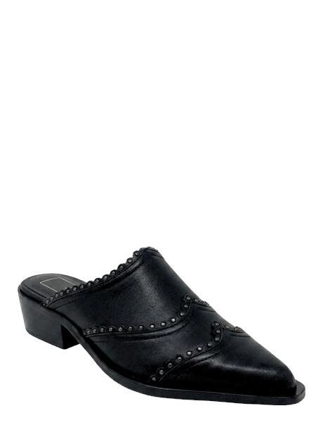 SHU SHOP Tucson Faux Leather Mule - Black