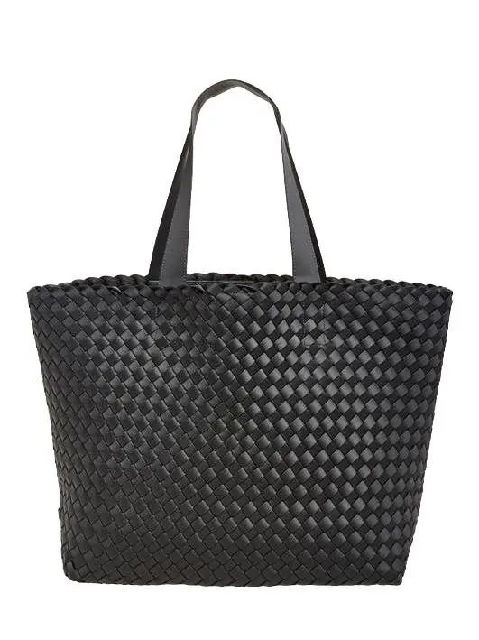 NAGHEDI Como Medium Woven Tote - Ash