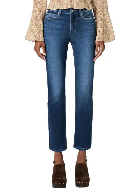 Paige Cindy High Waist Ankle Straight Leg Jeans - Hamptons