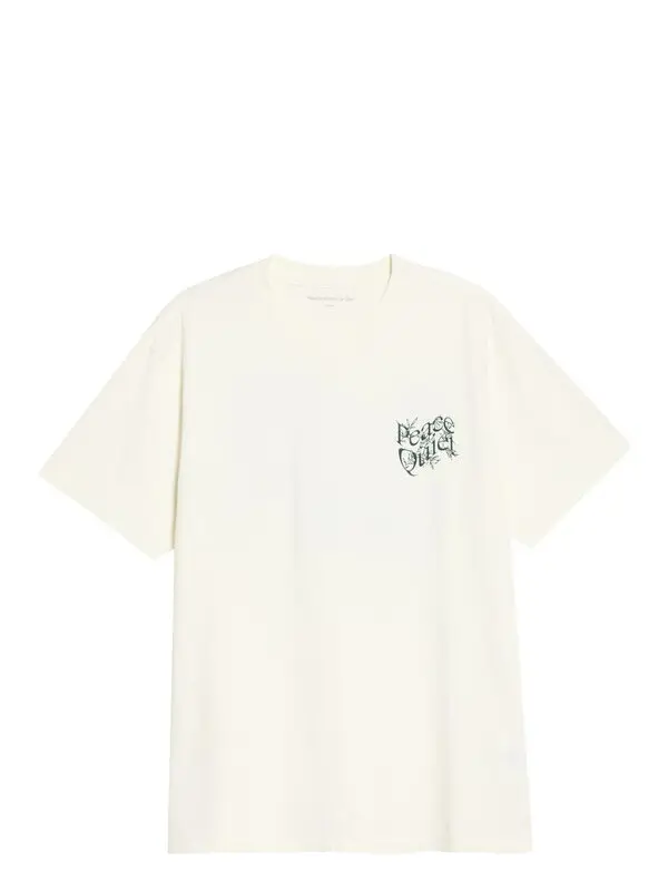 MUSEUM OF PEACE & QUIET Warped Short Sleeve Crewneck T-shirt - White