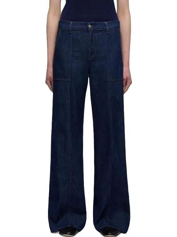 7 For All Mankind Utility Lotta Wide Leg Jeans - Halona