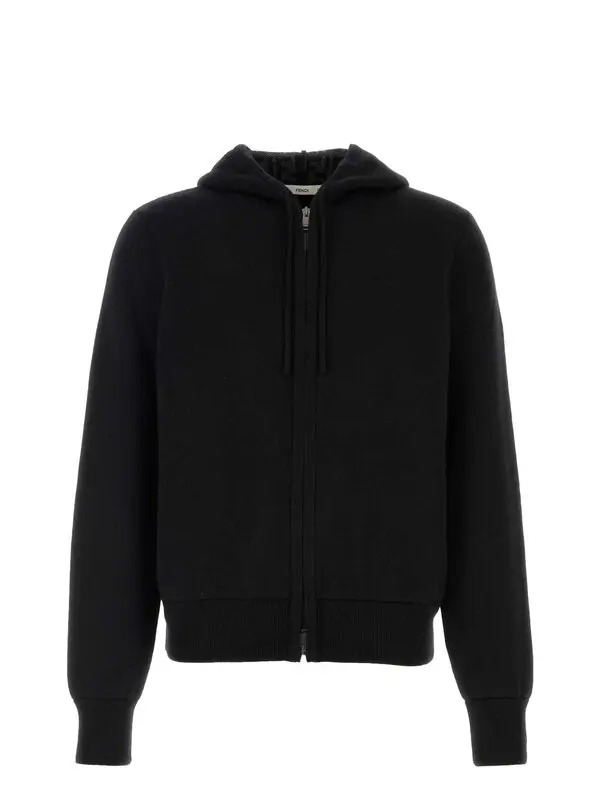 Fendi Stretch Cashmere Blend Sweatshirt - Black