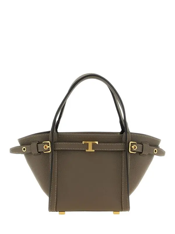 TOD'S Tim' Mini Shopping Bag - Gray