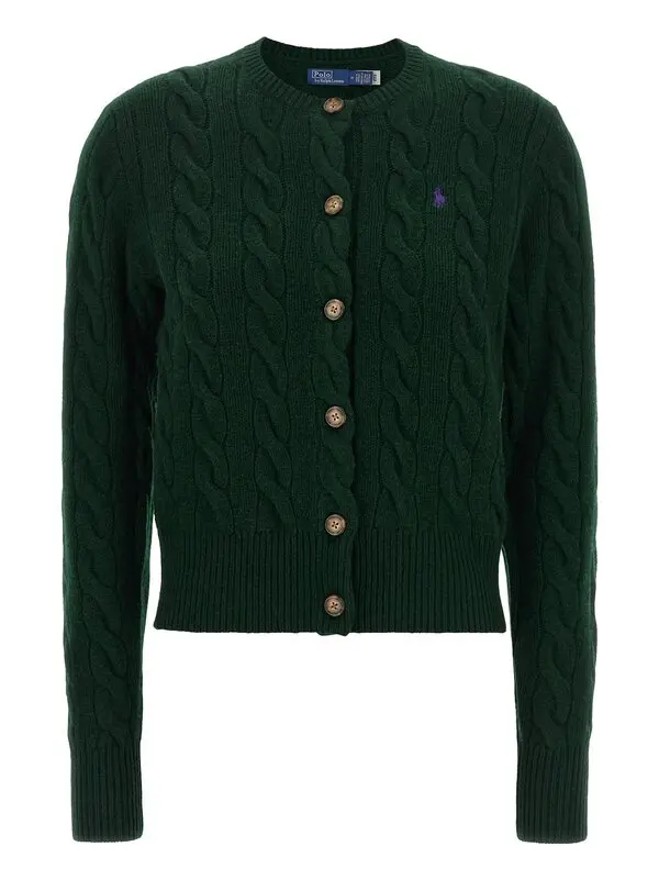 Polo Ralph Lauren Braided Cardigan - Green