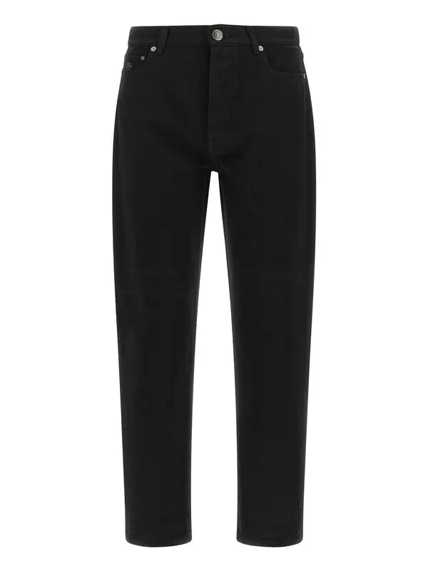 Brunello Cucinelli Straight Leg Jeans - Black