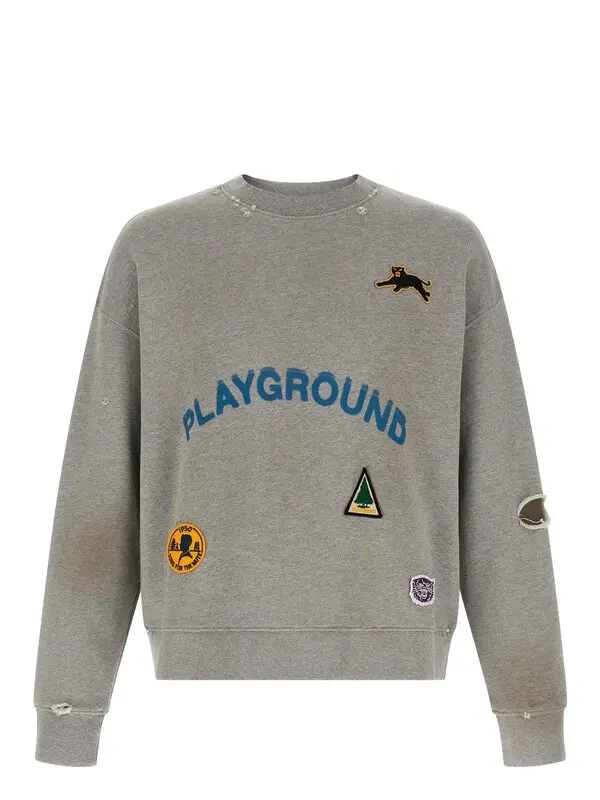 SONG FOR THE MUTE Playground' Sweater - Gray