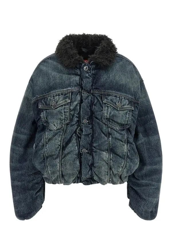 DIESEL® D-curly-fsj1' Jacket - Blue