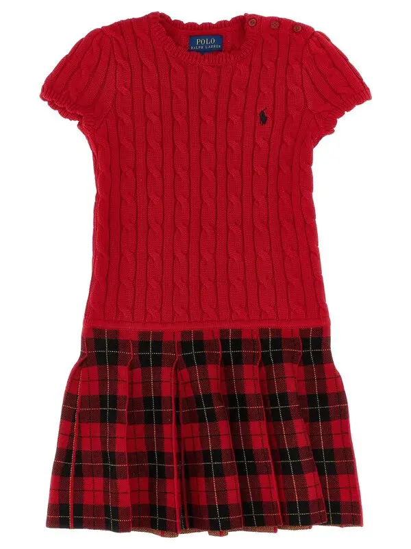 Polo Ralph Lauren Braided Knit Dress - Red
